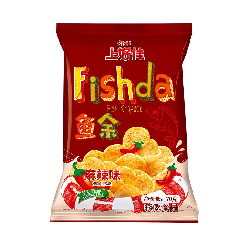 Oishi Fish Kropeck Spicy 70G — Daily Market Groceries